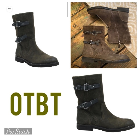 OTBT | Shoes | Otbt Causeway Mid Shaft Suede Olive Green Boots | Poshmark